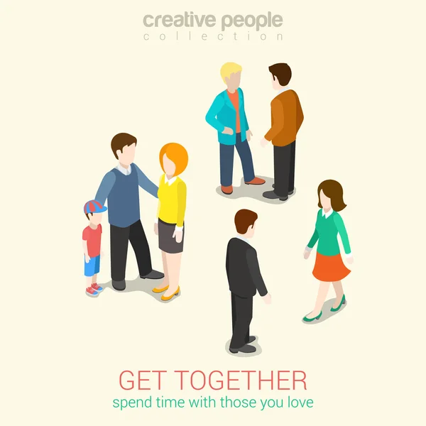 Meet the family Vector Art Stock Images | Depositphotos