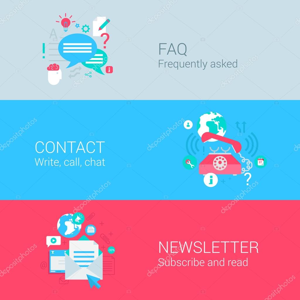 Online support concept icons Stock Vector by ©Sentavio 83132482