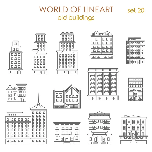 2,795 Old buildings line Vectors, Royalty-free Vector Old buildings ...