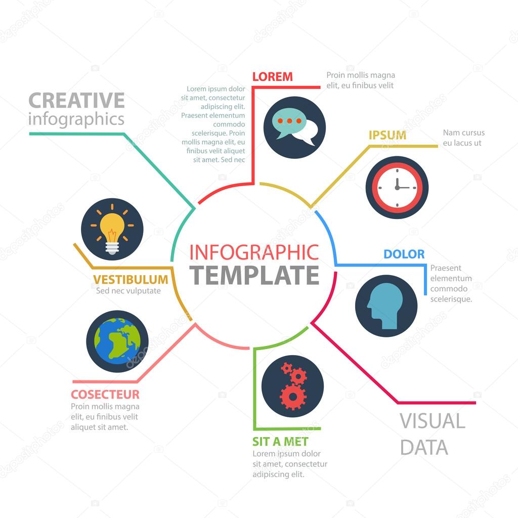 Circular data infographics concept Stock Vector by ©Sentavio 90652402