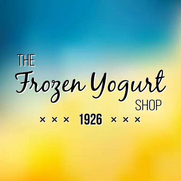 Frozen Yogurt Design Badges and Labels. Ice Cream Shop Logo design ...