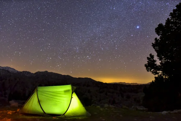 Camping In The Mountains Under The Stars Stock Photo by ©solarseven ...