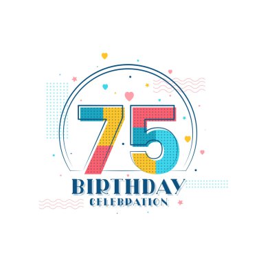 75th Birthday Svg Personal and Commercial Use Free Hello 75 Svg Paper ...