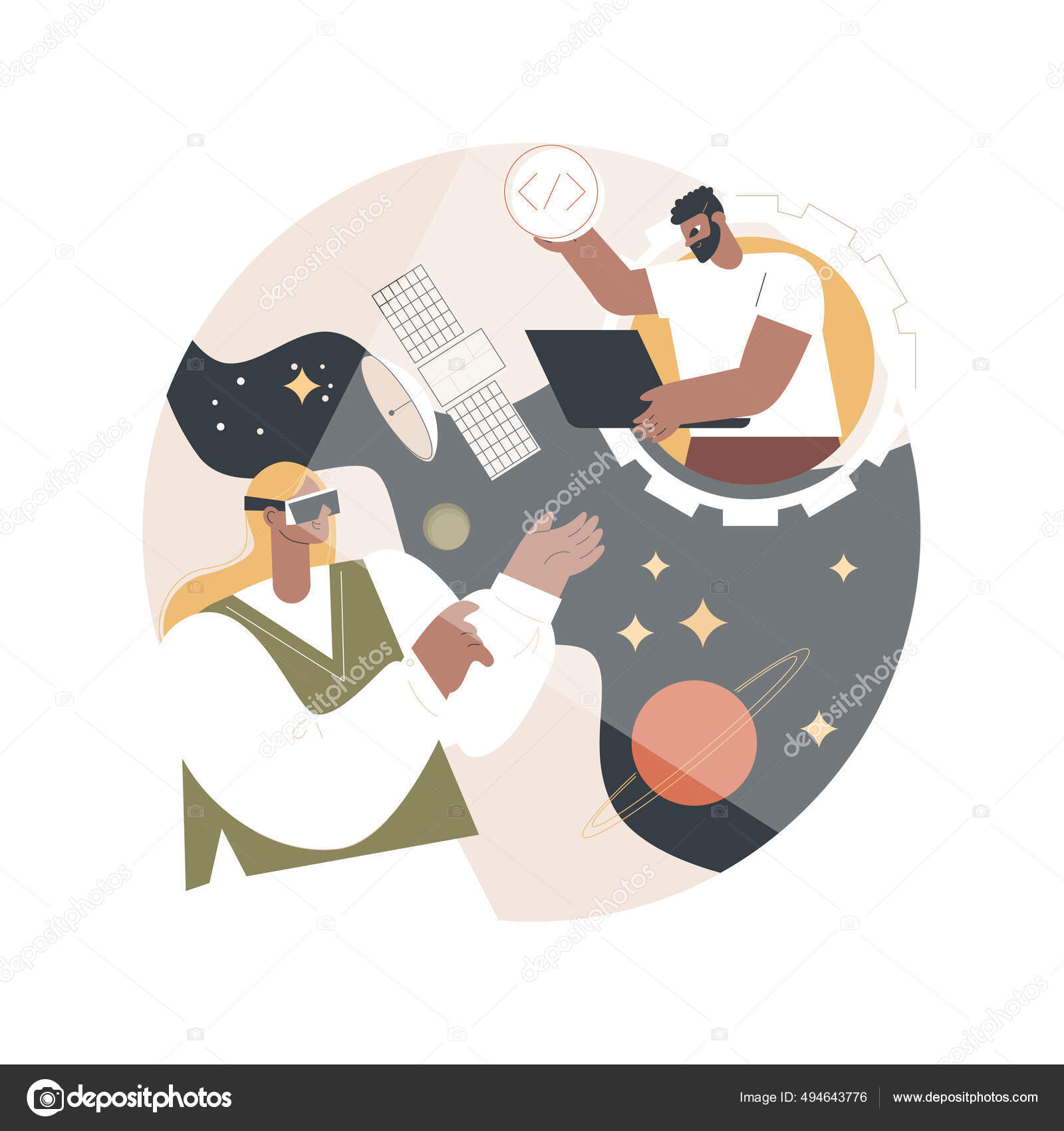 Virtual world development abstract concept vector illustration. Stock ... Virtual world development abstract concept vector illustration. Stock ...