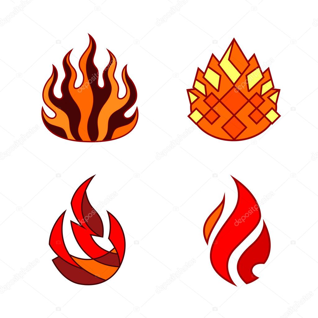 Stylized flame Stock Vector Image by ©AnnaSuchkova #61977325
