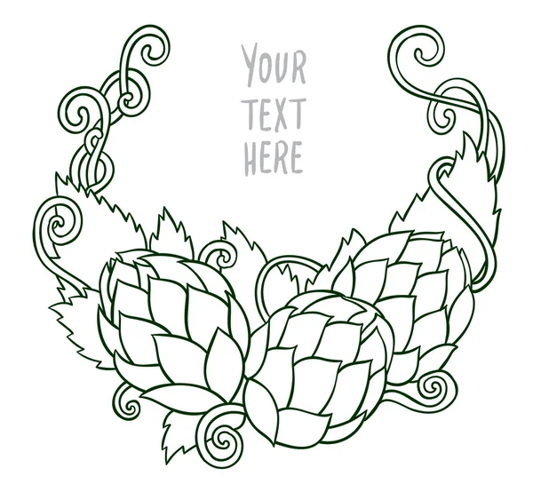 ᐈ Hops design stock vectors, Royalty Free hops backgrounds | download ...