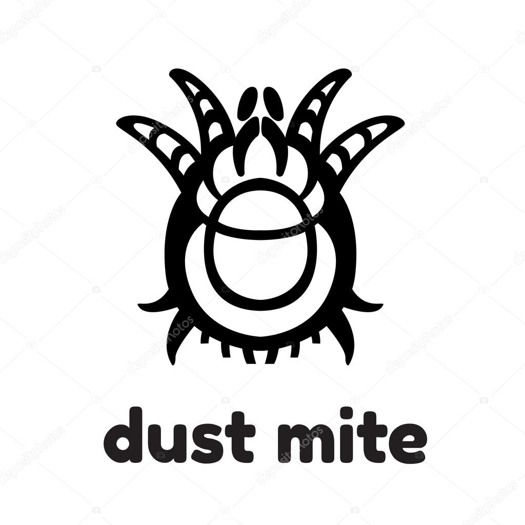 Dust mite illustration — Stock Vector © AnnaSuchkova #86293228