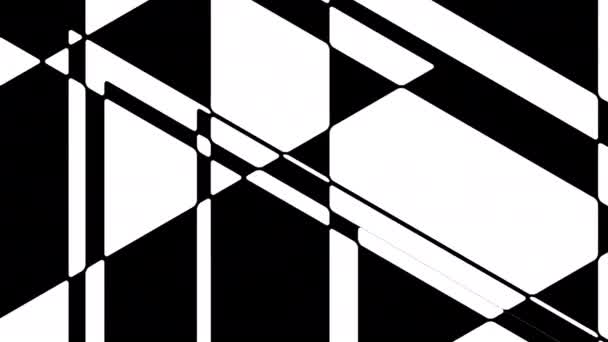 Abstract Black White Loop Background Animation Rotating Rounded ...