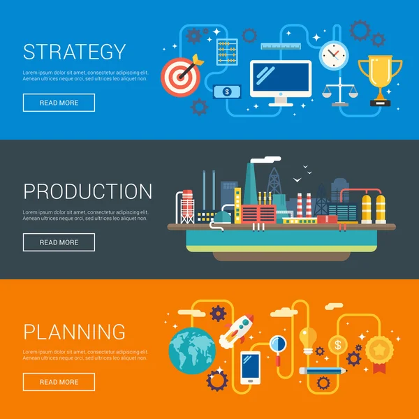 Flat design vector illustration concepts for business, finance ...