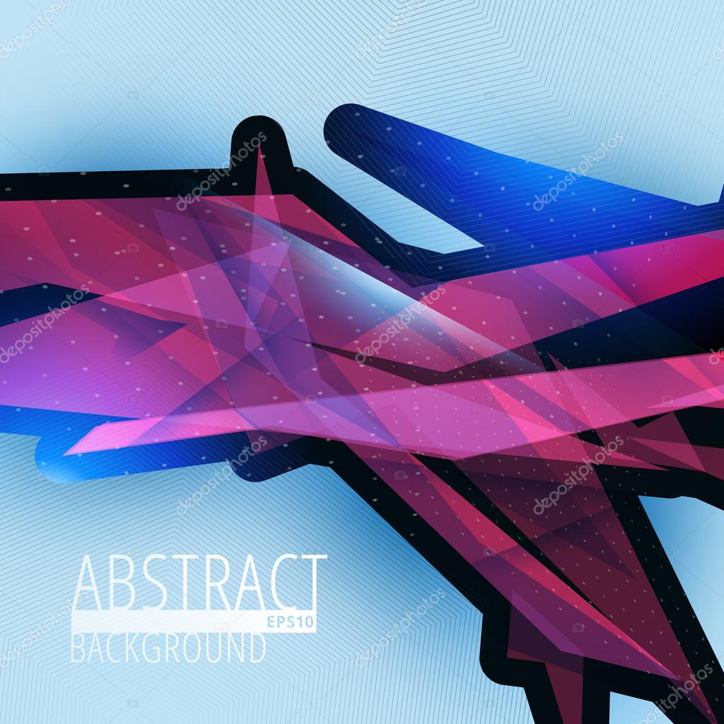 Vector futuristic abstract lines background — Stock Vector ...