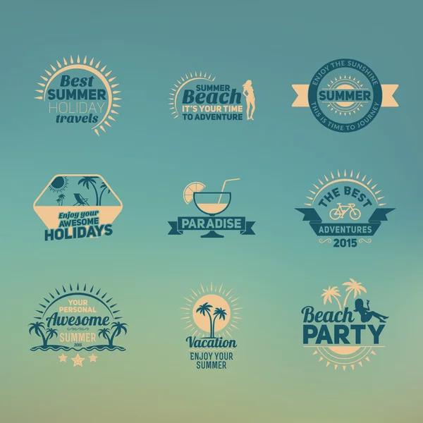 Seafood label set — Stock Vector © macrovector #56007067