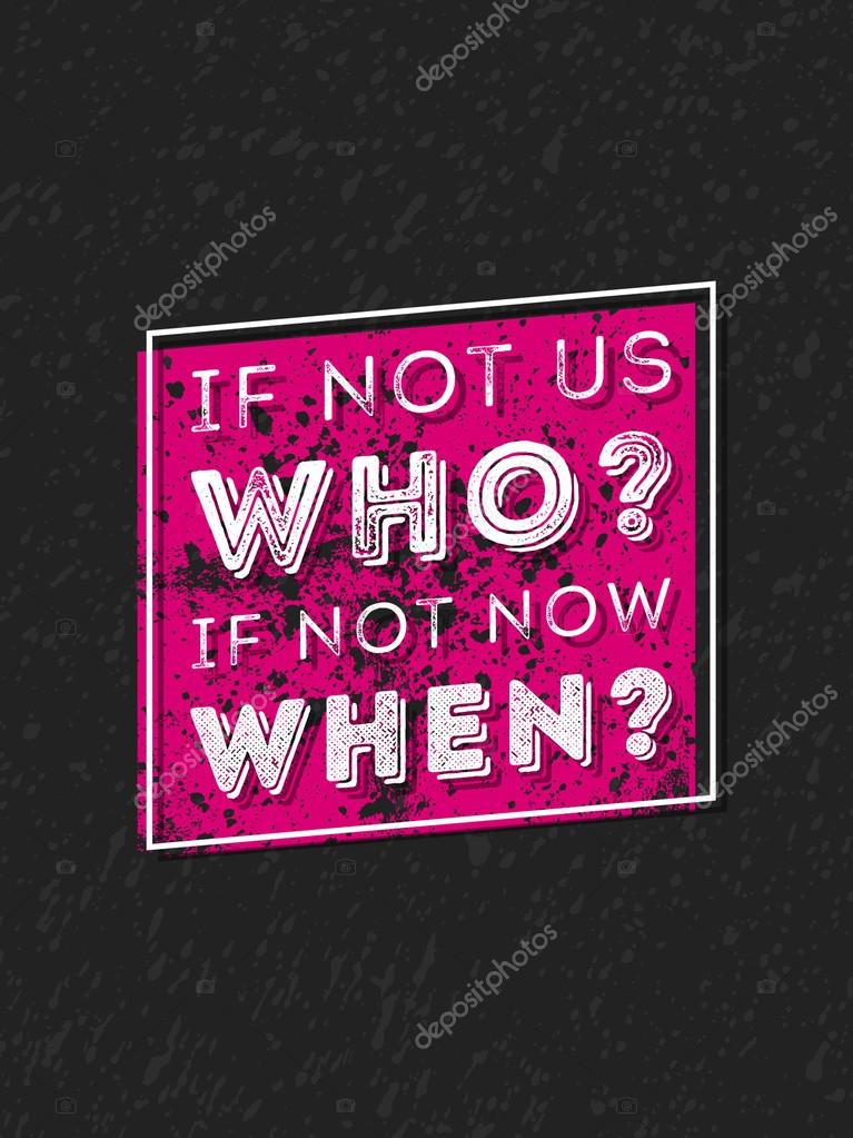 Vector Typography Poster Design Concept On Grunge Background. If not us ...