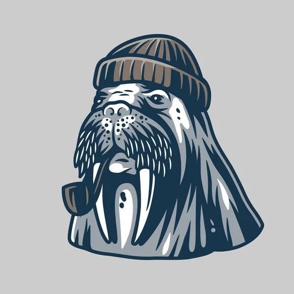 Walrus sailor Vector Art Stock Images | Depositphotos