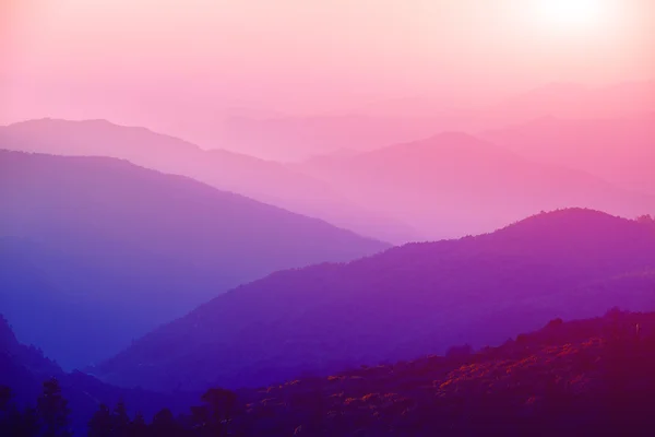 Pink sunset mountains Stock Photos, Royalty Free Pink sunset mountains ...