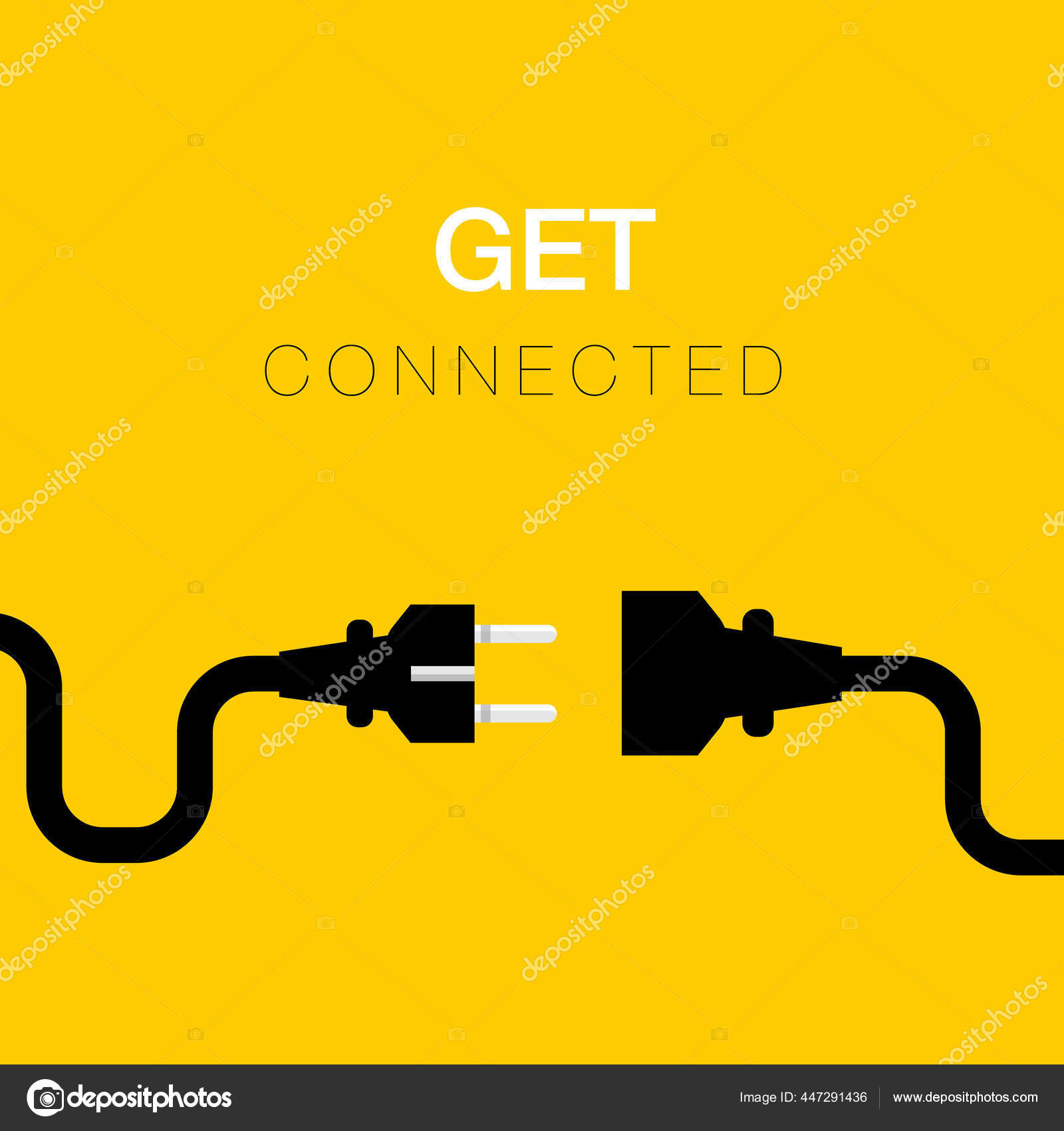 Electric Plug connect concept socket. Stock Vector Image by ...