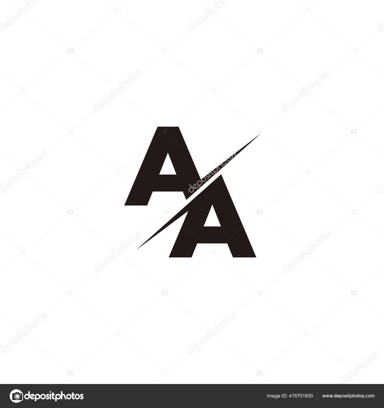Logo Letter Monogram Slash Modern Logo Designs Template Black Color ...