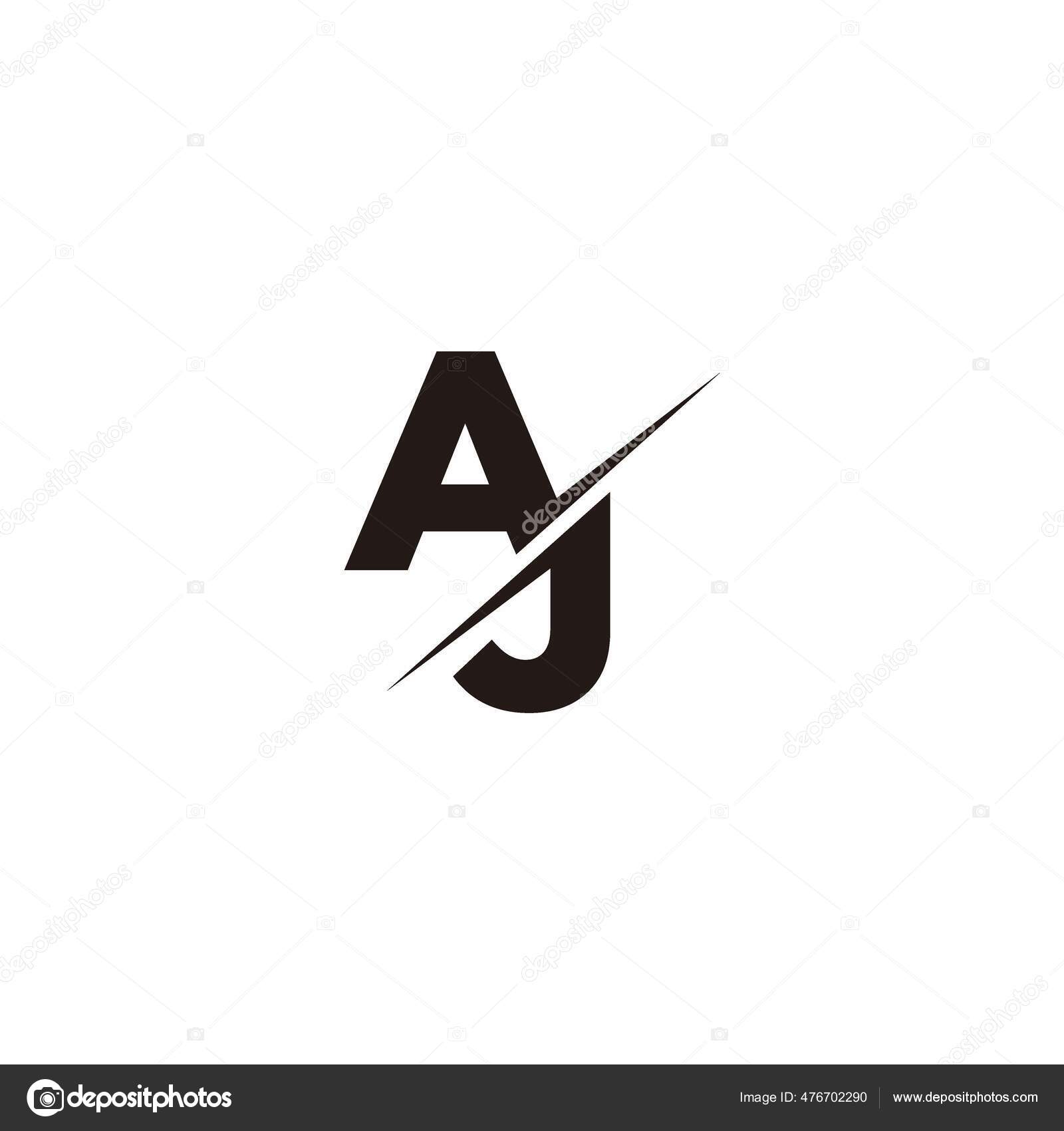 Logo Letter Monogram Slash Modern Logo Designs Template Black Color ...