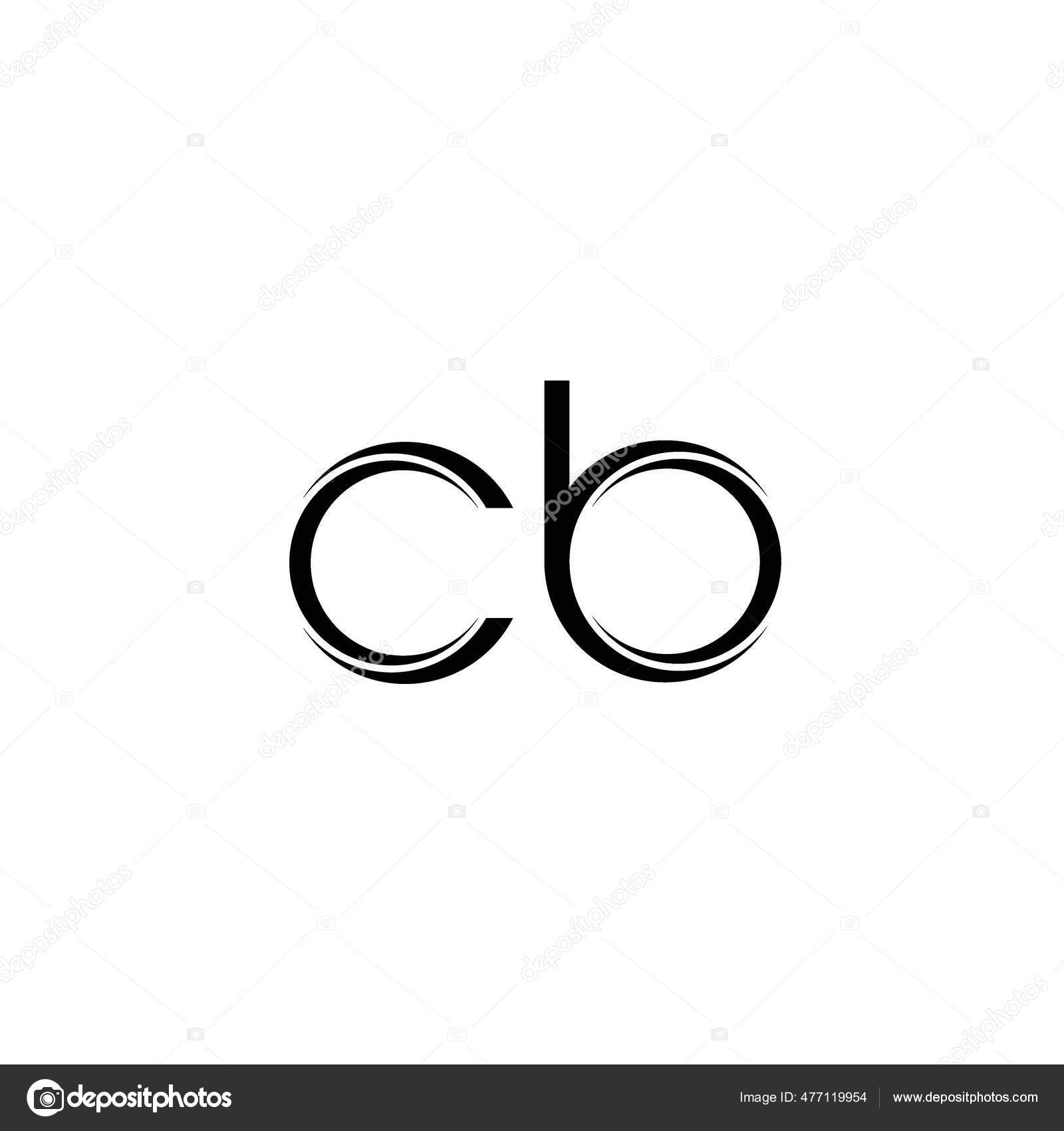 Logo Monogram Slice Rounded Modern Design Template Isolated White ...