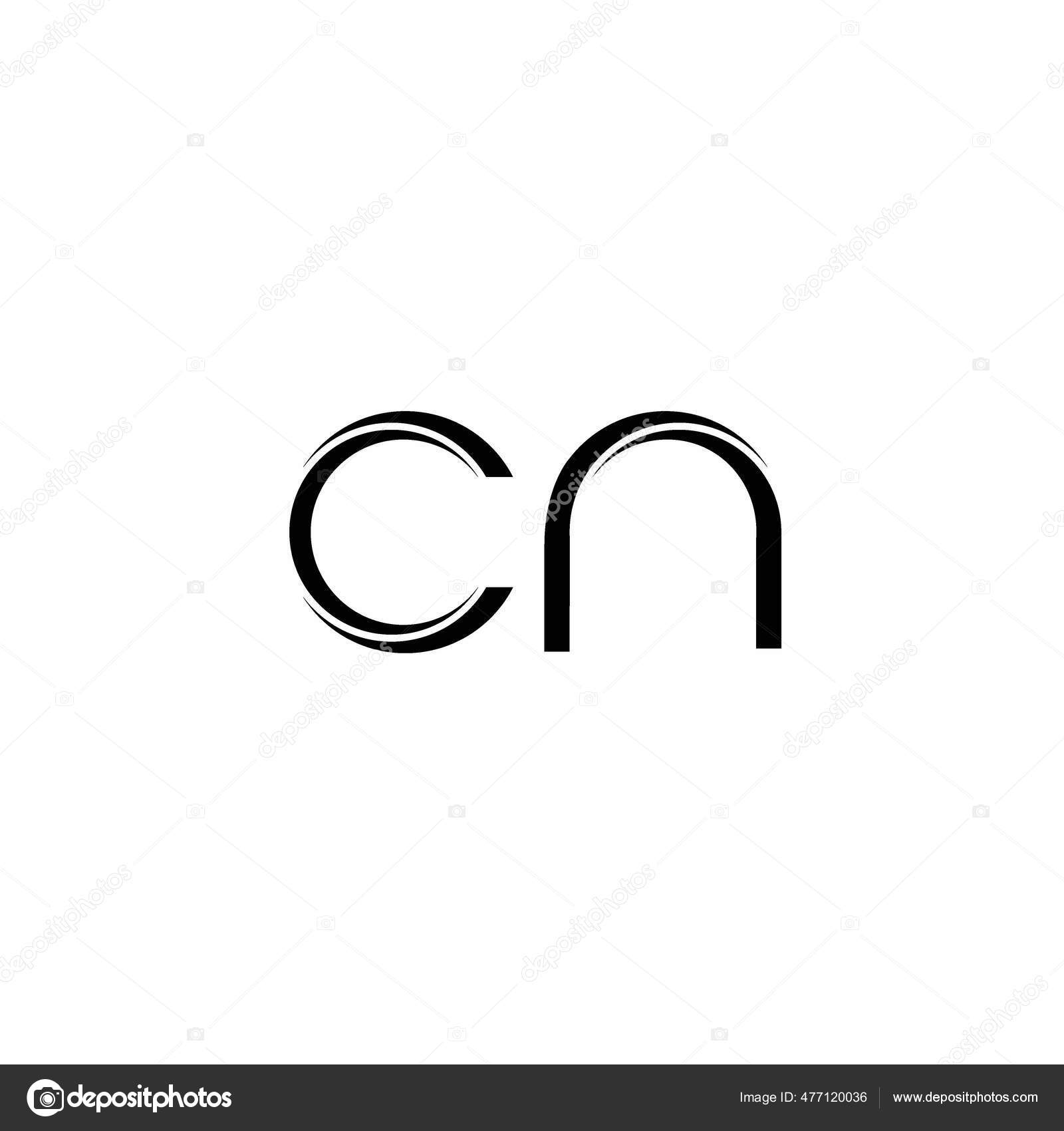 白色背景下的带有切片圆形现代设计模板的Cn标志主题图图库矢量图作者：© Gariss 477120036