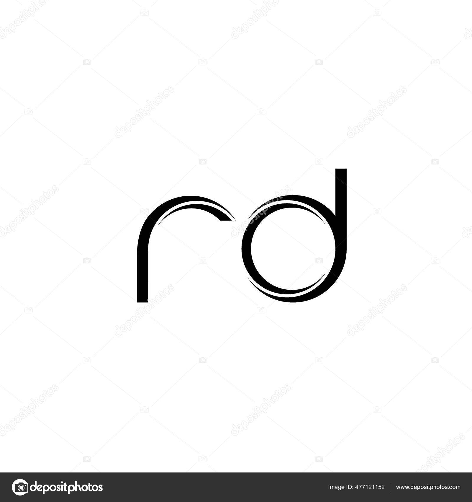 Logo Monogram Slice Rounded Modern Design Template Isolated White Background Stock Vector by ...
