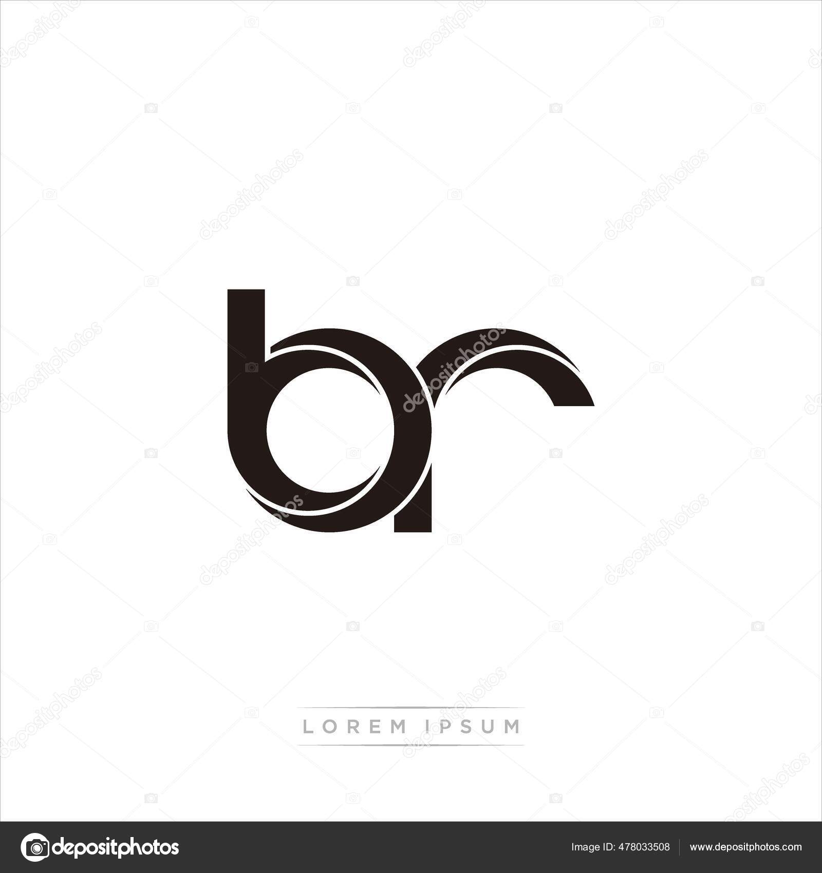 Initial Letter Split Lowercase Modern Monogram Linked Outline Rounded ...