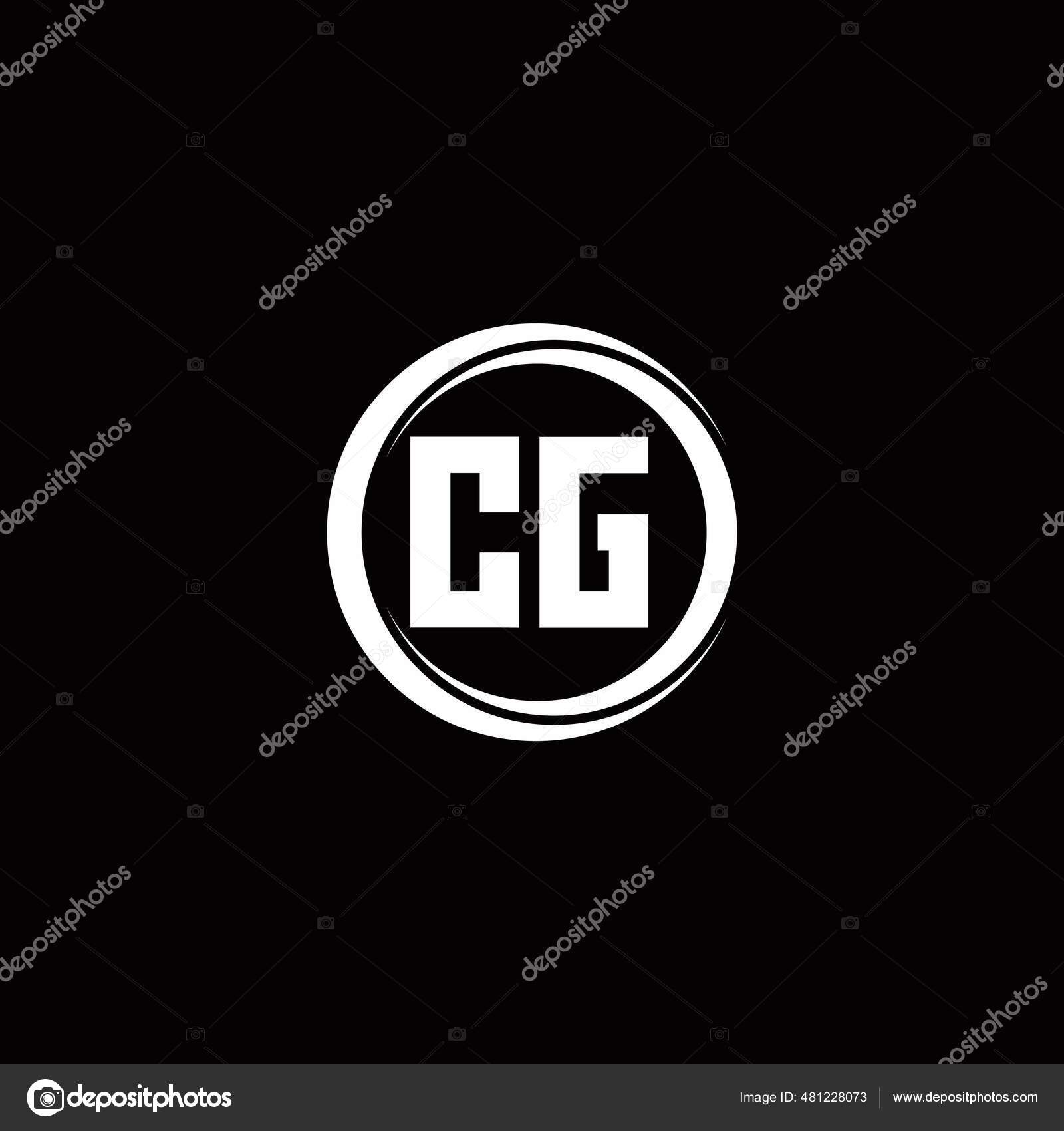 Logo Initial Letter Monogram Circle Slice Rounded Design Template Isolated Stock Vector Image by ...