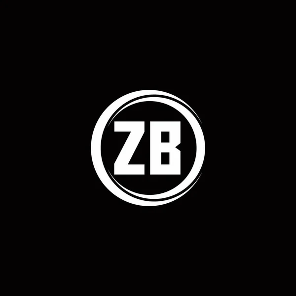 Logo Initial Letter Monogram Circle Slice Rounded Design Template Isolated Stock Vector by ...