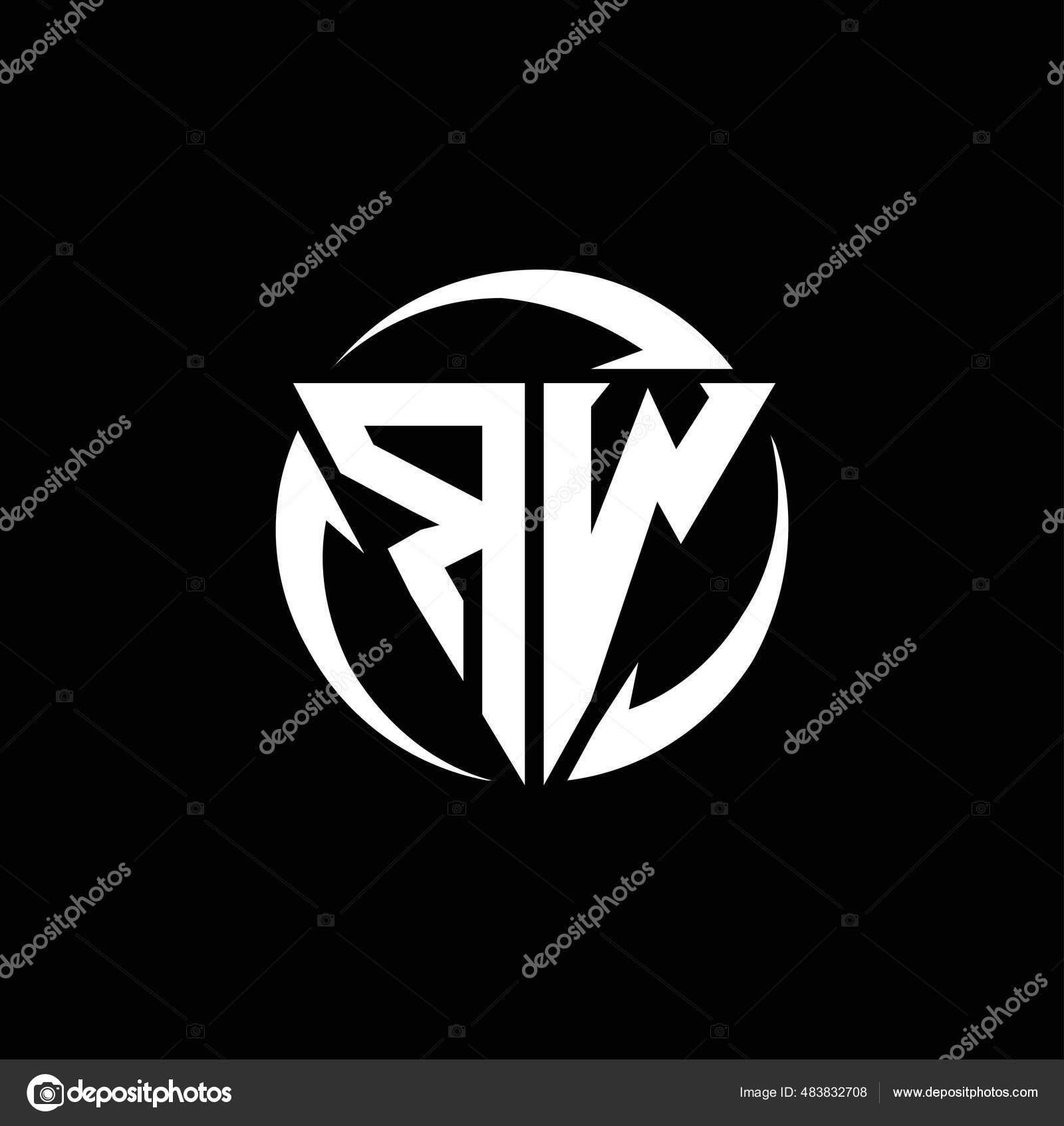 Logo Triangle Shape Circle Rounded Design Template Isolated Black ...