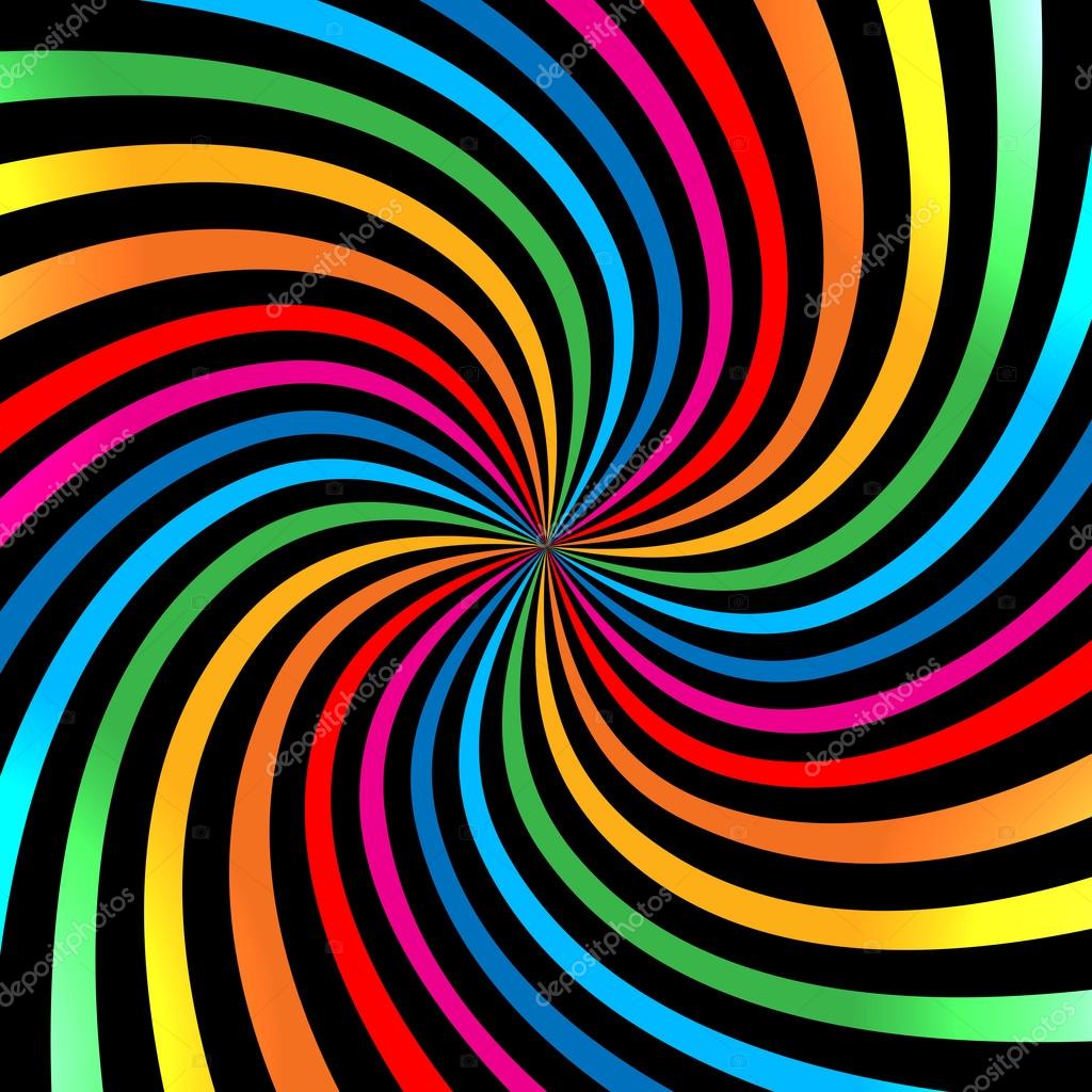 Colorful Bright Rainbow Spiral Background Stock Vector Image By ©artishokcs1 58852003