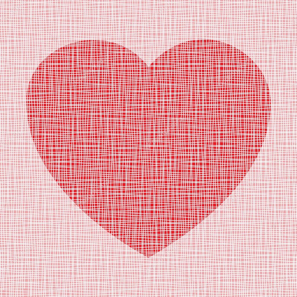 Red Heart on canvas texture Stock Vector Image by ©artishokcs1 #59260955