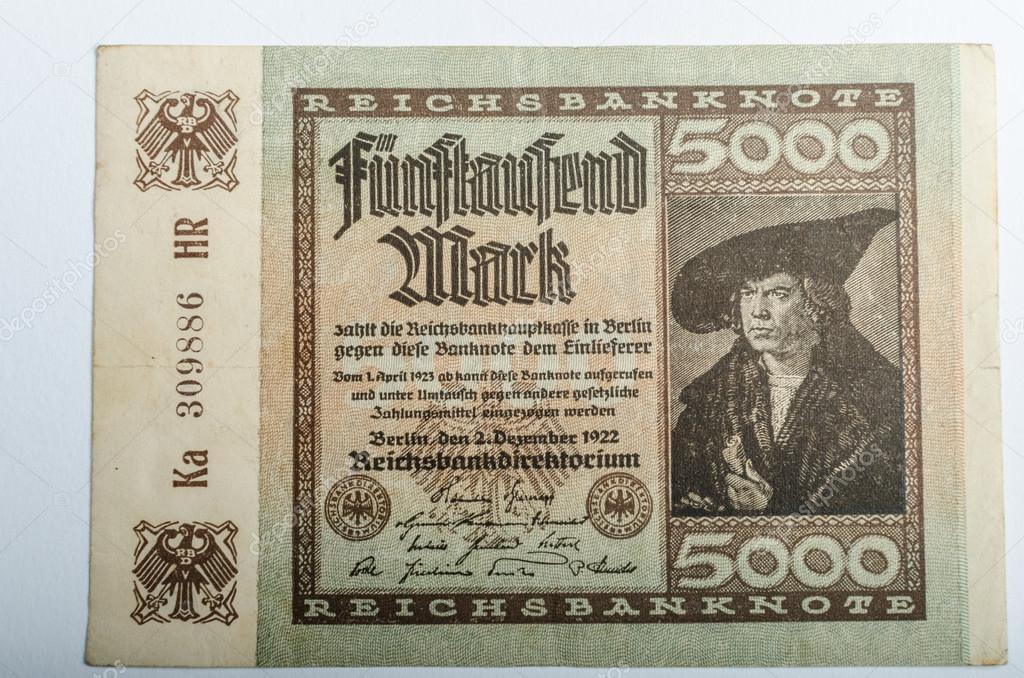 Old German banknotes, money Stock Photo by ©Peteer 57213191