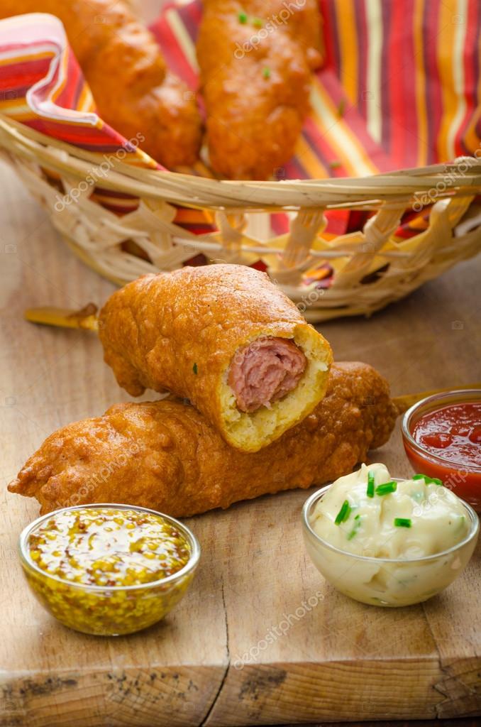 Homade Corn dog — Stock Photo © Peteer #57860703