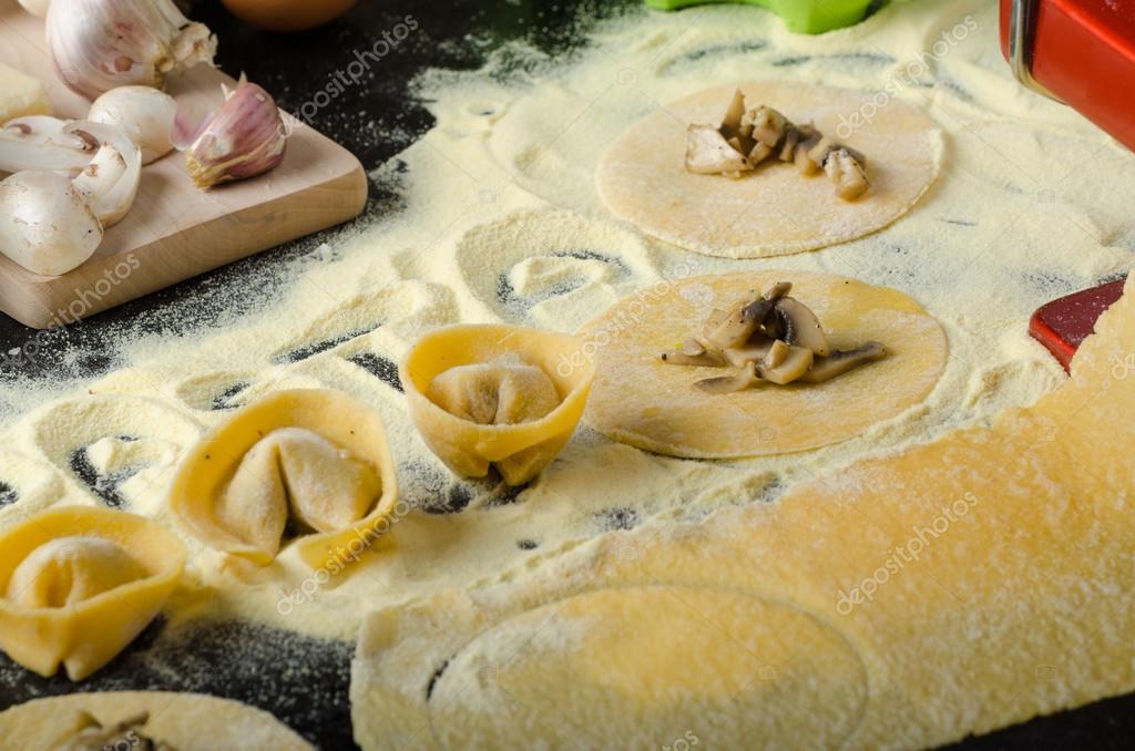 Making pasta from italian flour semolina Stock Photo by ©Peteer 63528749