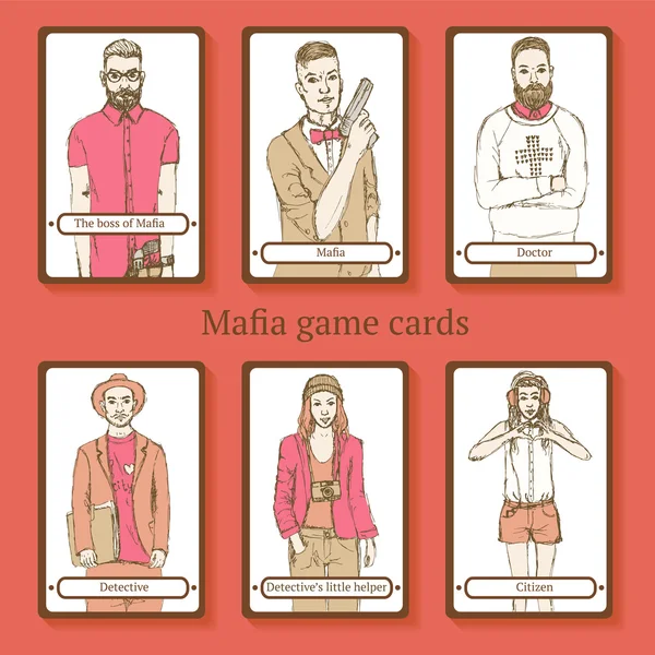 Karty mafii Vector Art Stock Images | Depositphotos