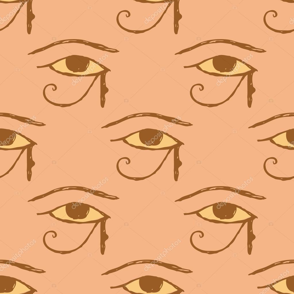 Sketch Osiris eye in vintage style Stock Vector by ©kali13 #76141345