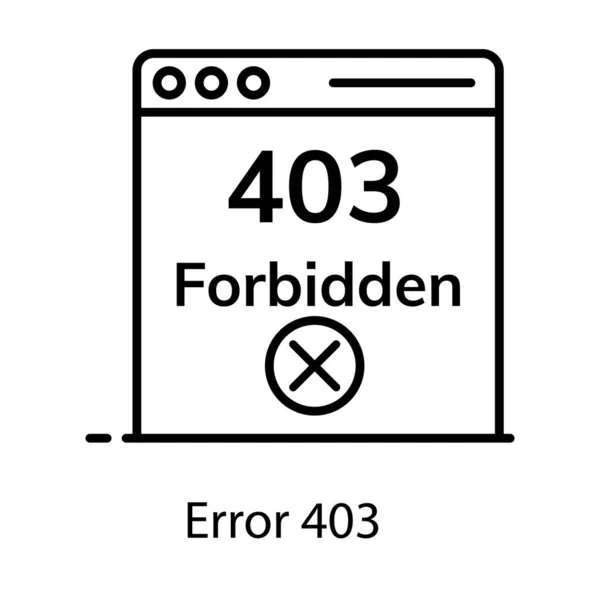 403 erro proibido Vector Art Stock Images | Depositphotos