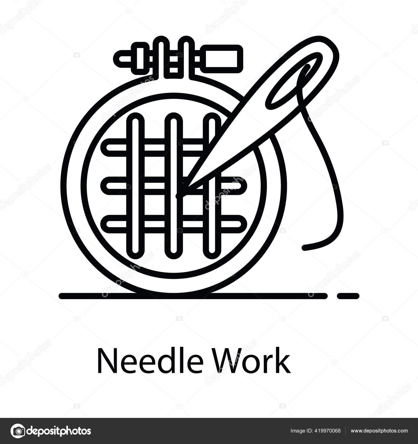 Needlework Icon Trendy Flat Style Stock Vector by ©smashingstocks 419970068