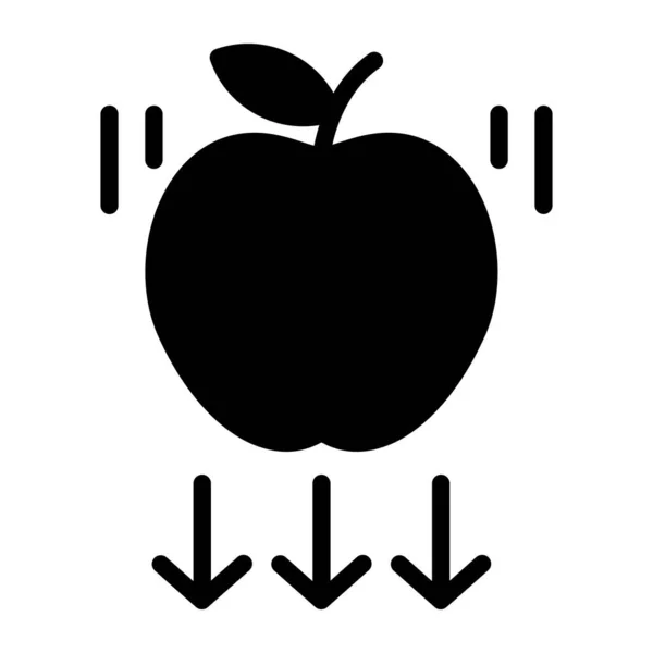 Falling apple icon Vector Art Stock Images | Depositphotos