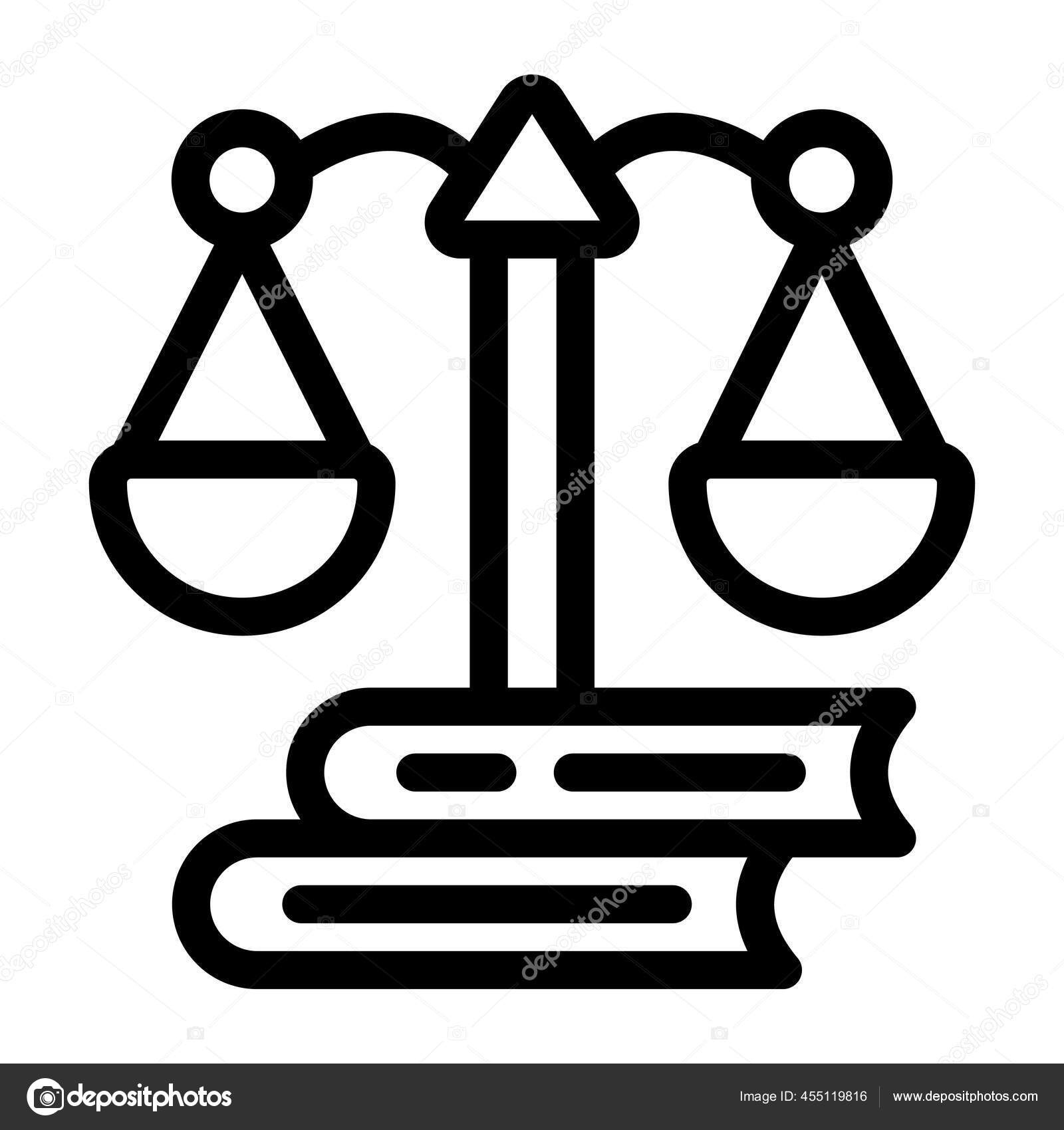 Ikon Vektor Solid Hukum Dan Keadilan Stock Vector by ©smashingstocks ...