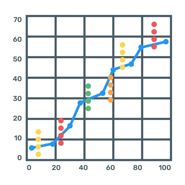 Performance comparison graph Imágenes Vectoriales, Gráfico Vectorial de ...