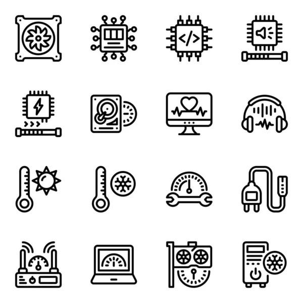 Set Modern Flat Vector Icons White Background Stock Vector by ...