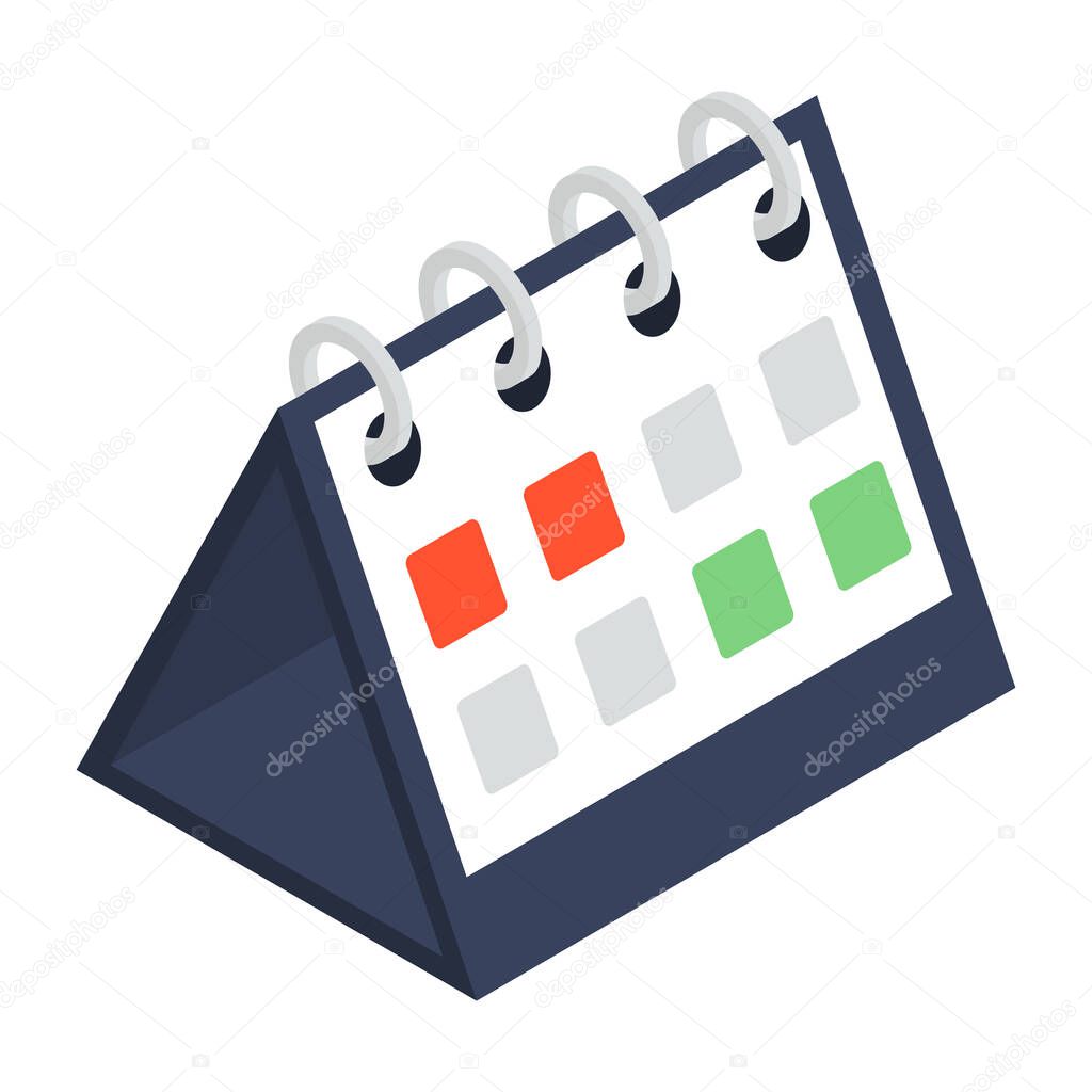 Calendario Con Fecha Fondo Blanco Vector de stock por ©smashingstocks ...