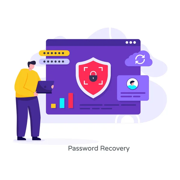 Flat Design Concept Hacker Shield Vector Illustration Stock Vector by ©smashingstocks 472397142