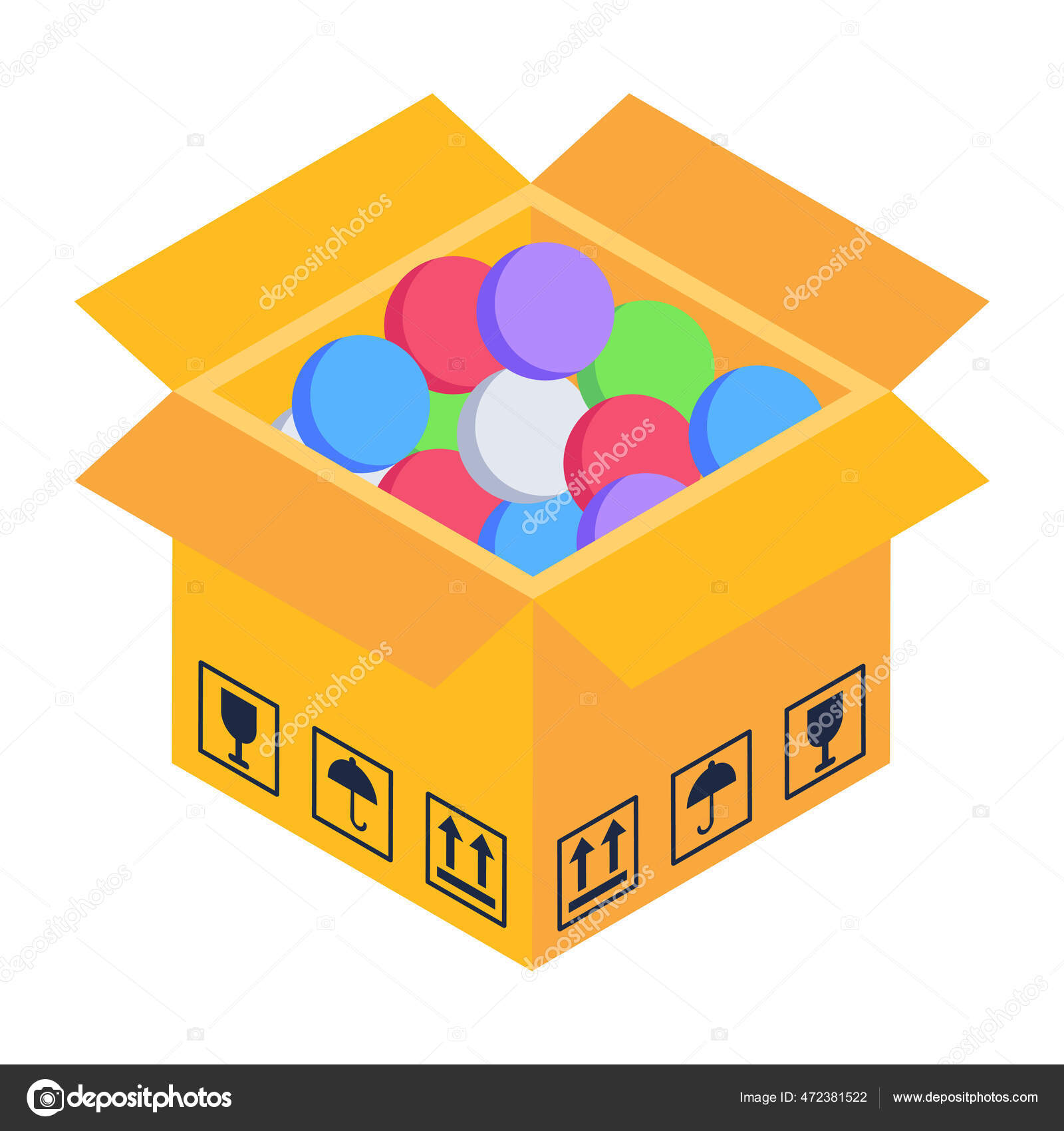 Box Web Icon Simple Design Stock Vector Image by ©smashingstocks #472381522