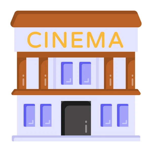 Cinema building imágenes de stock de arte vectorial | Depositphotos