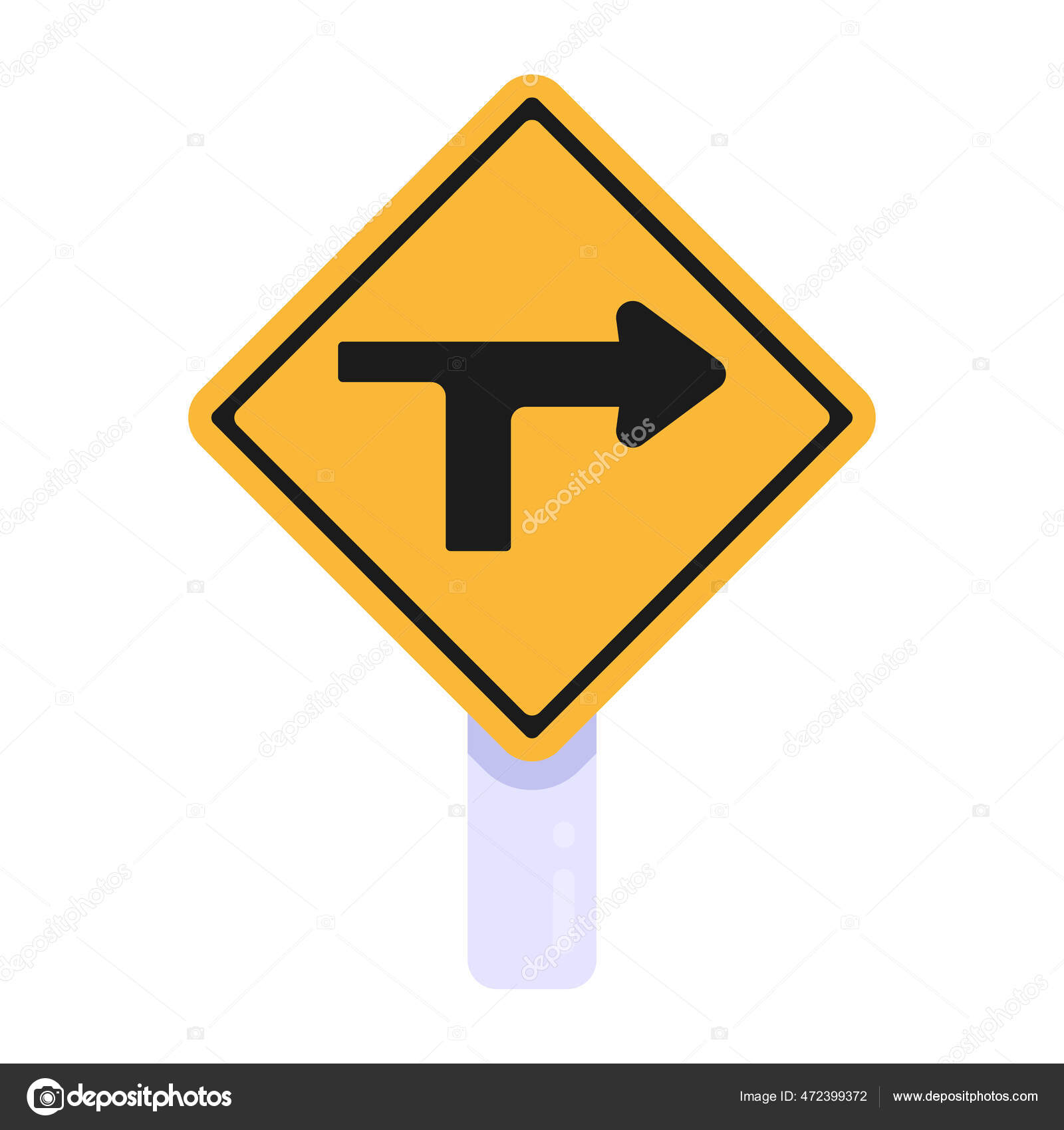 Road Sign Isolated White Background Stock Vector by ©smashingstocks ...
