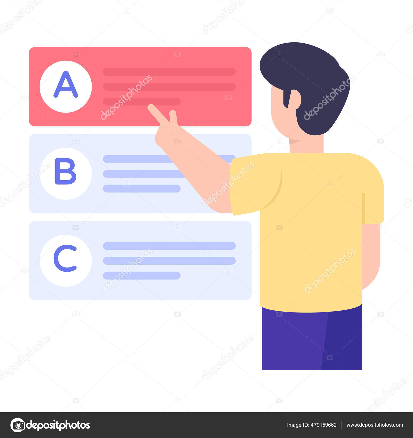 Person Checklist Icon Flat Design Stock Vector by ©smashingstocks 479159662