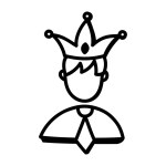 Stick figure queen with glasses Stock Illustration by ©mail.hebstreit ...