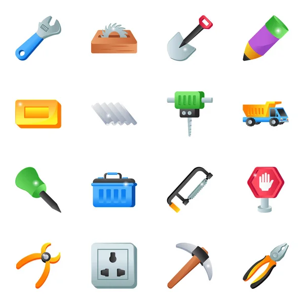Construction Tools Pack Here Line Style Editable Quality Aimed Use ...