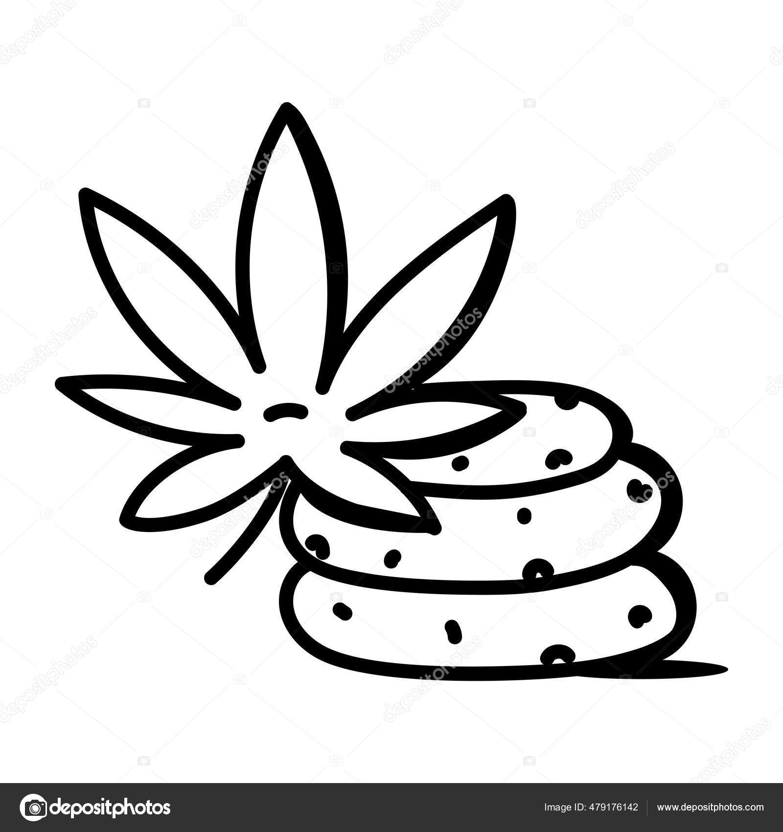 Vector Illustration Cartoon Marijuana Stock Vector by ©smashingstocks ...